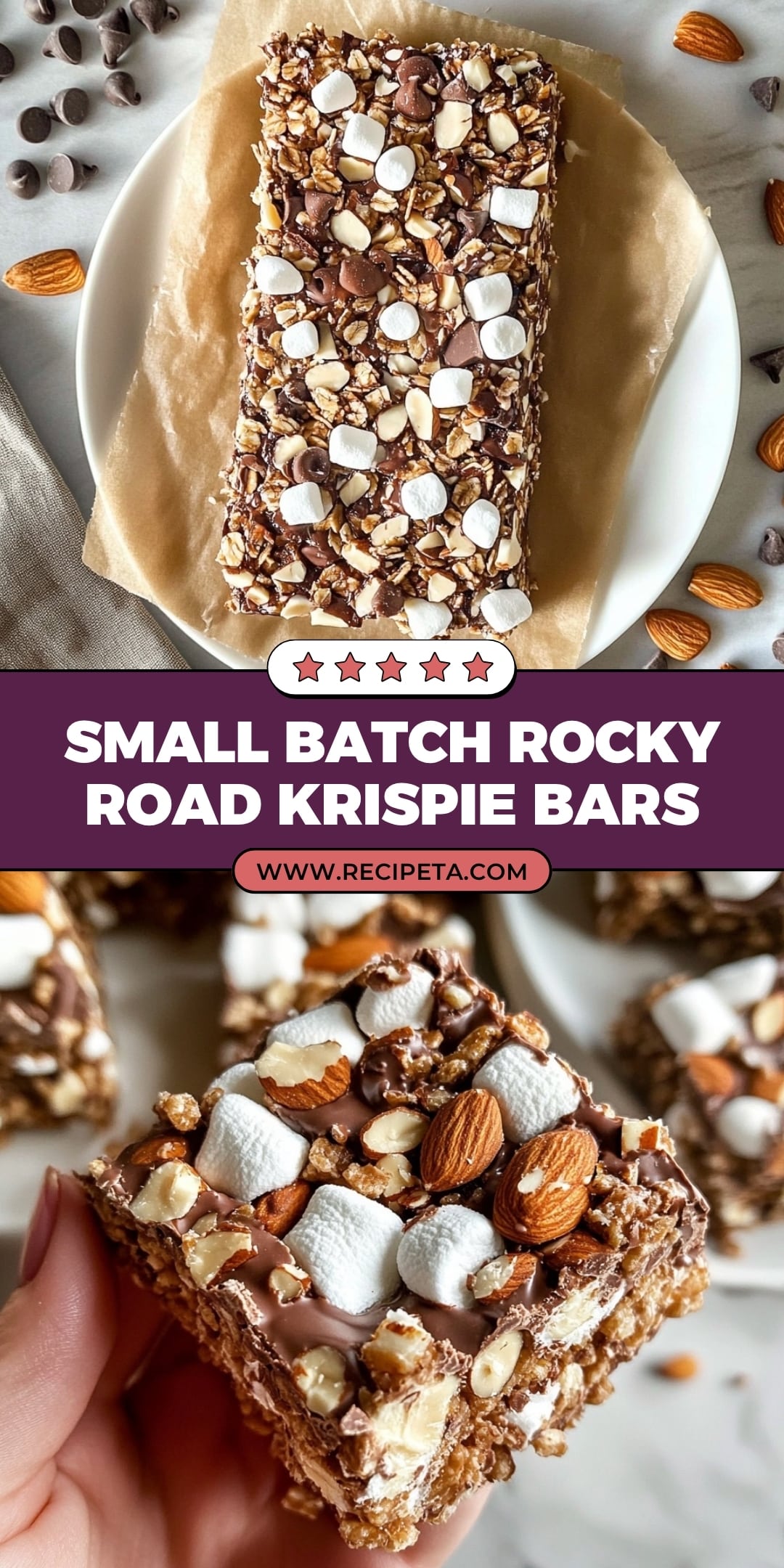 Rocky Road Rice Krispie Bars: Decadent Chocolatey Goodness