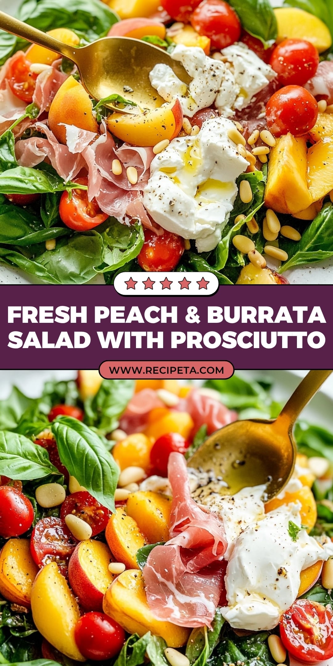 Fresh Peach & Burrata Salad: Bursting Summer Flavors